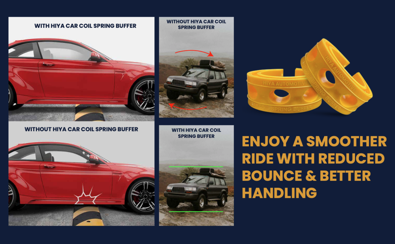 Car Coil Spring Buffers – Heavy Duty Suspension - Hiya Automotive